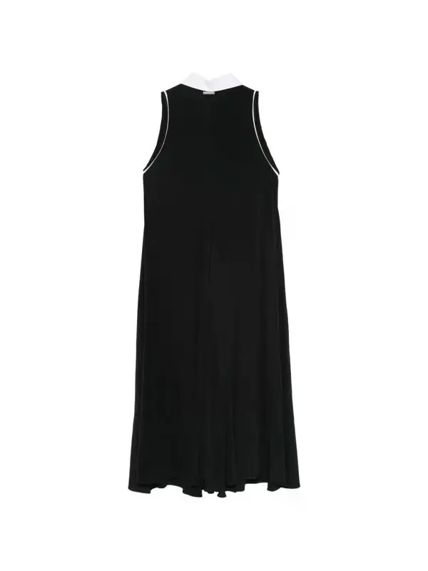 Iceberg Sleeveless Contrast-collar Dress