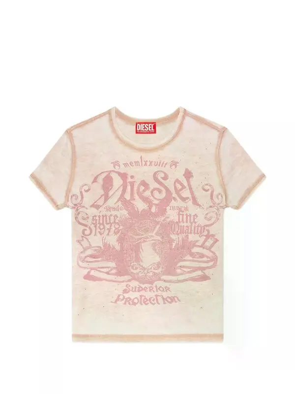 DIESEL® Printed T-shirt - Pink
