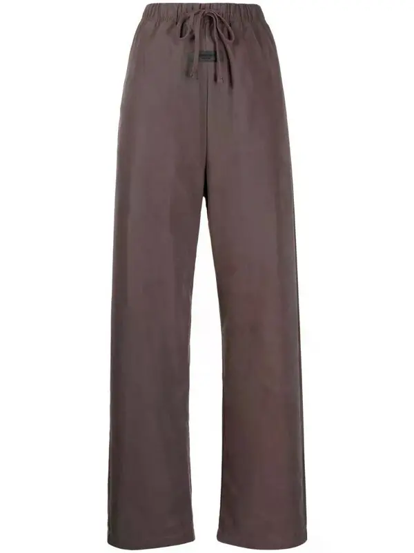 Fear Of God Logo Patch Drawstring Waist Trousers - Brown