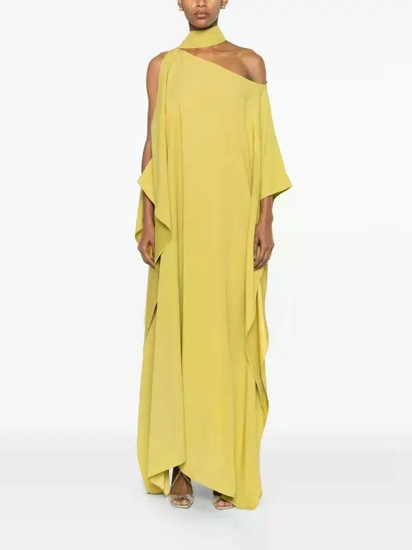 TALLER MARMO One-shoulder Draped Maxi Dress
