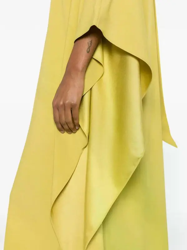 TALLER MARMO One-shoulder Draped Maxi Dress