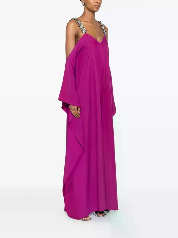 TALLER MARMO Cold-shoulder Embellished Dress