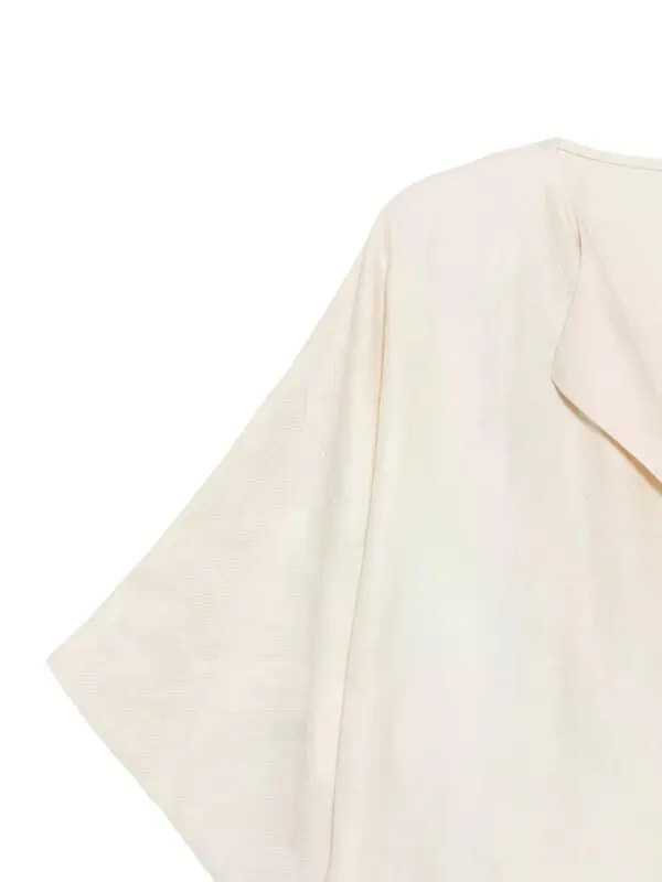 Liviana Conti V-neck Short-sleeve Mini Dress - Neutrals