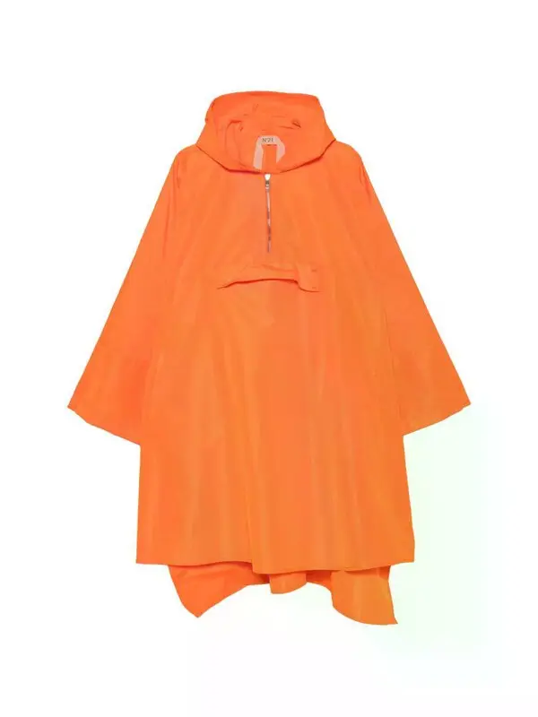 N°21 Hooded Quarter-zip Cape