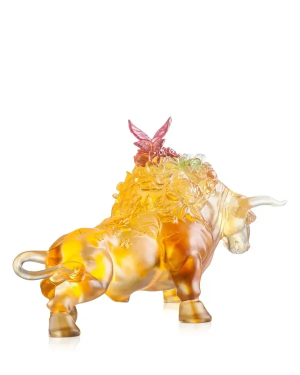 LIULI Step Into Prosperity Limited Edition Crystal Glass Sculpture