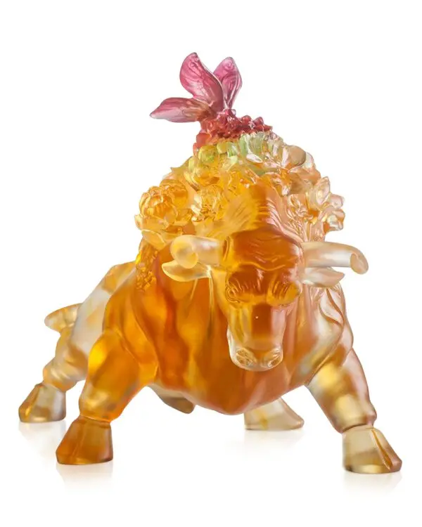 LIULI Step Into Prosperity Limited Edition Crystal Glass Sculpture