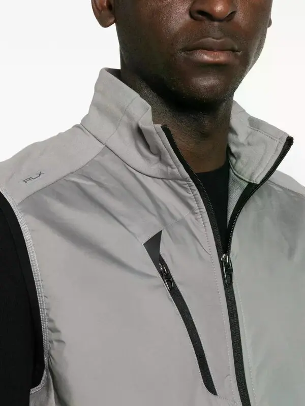 Rlx Ralph Lauren High Neck Zip-up Gilet