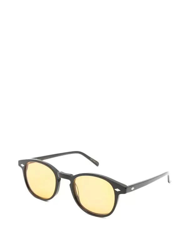 LESCA Round Frame Sunglasses