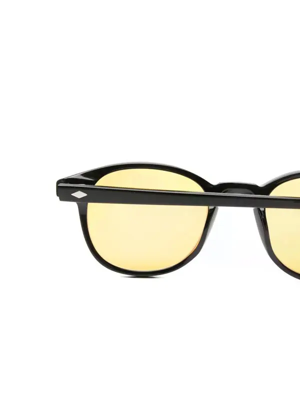 LESCA Round Frame Sunglasses