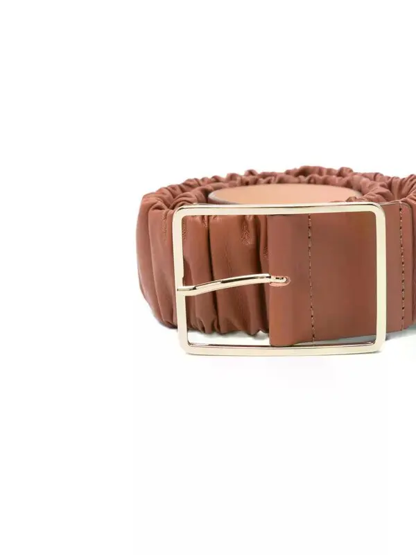 Agl Mabel Ruched Leather Belt