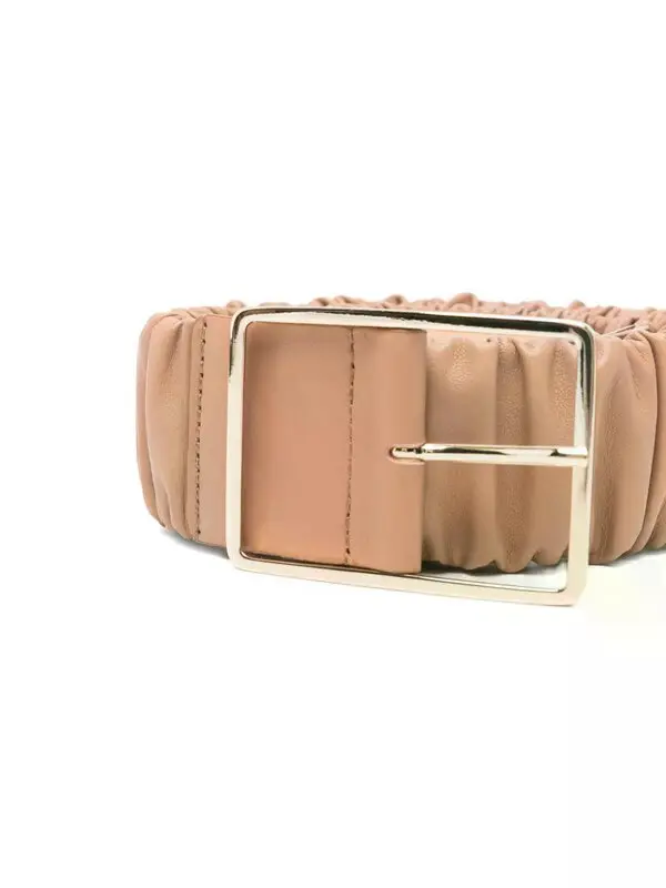 Agl Mabel Ruched Leather Belt