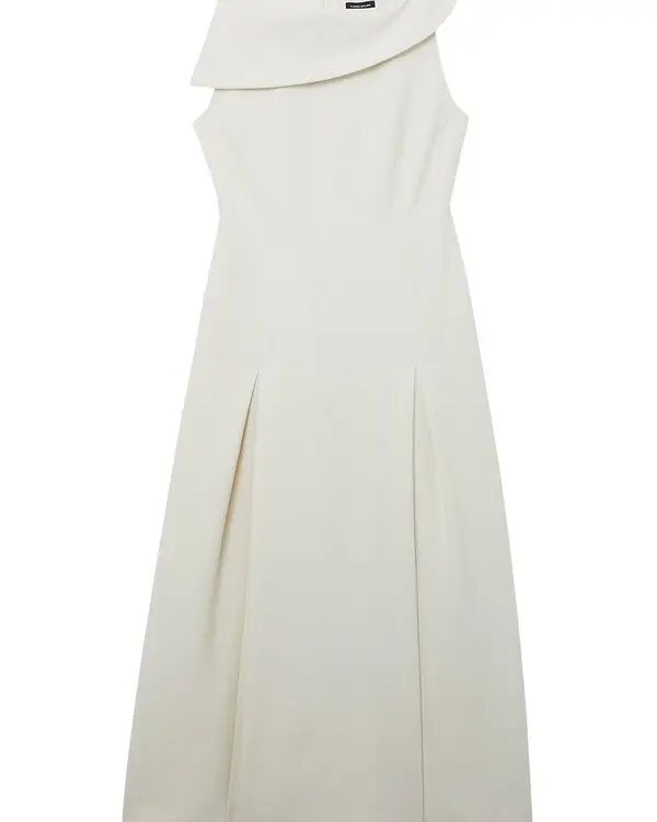 Karen Millen Asymmetric Neck Tailored Midi Dress
