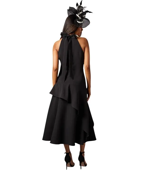 Coast Petite High Neck Corsage Midi Dress