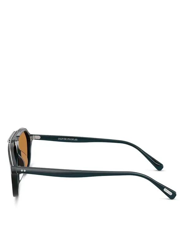 Oliver Spencer Estin Square Sunglasses, 58mm - Teal