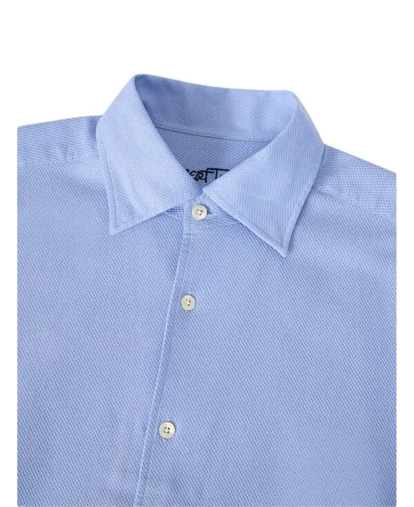 Robert Talbott Morgan Giro Inglese Shirt - Solid Blue