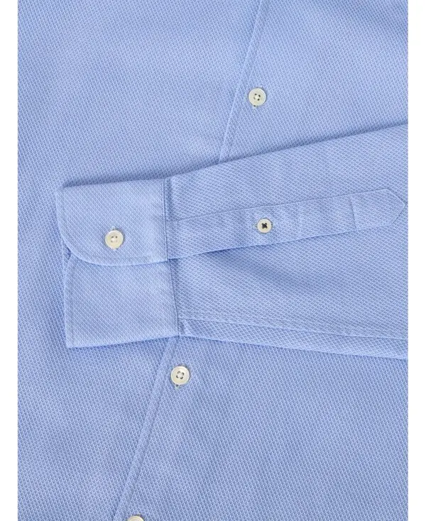 Robert Talbott Morgan Giro Inglese Shirt - Solid Blue
