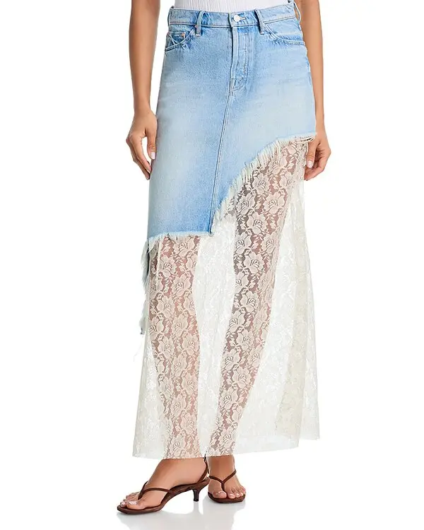MOTHER The Peekaboo Maxi Skirt