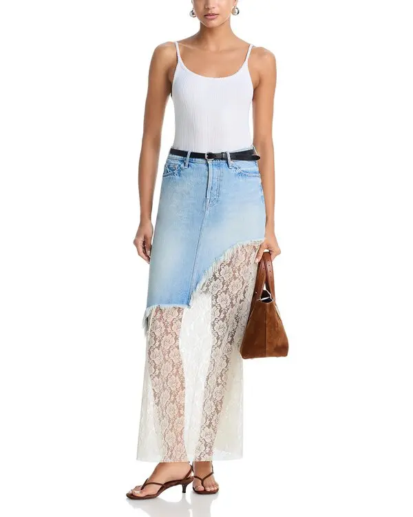 MOTHER The Peekaboo Maxi Skirt