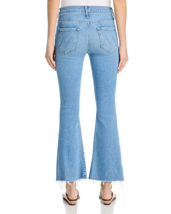 MOTHER Lil Weekender Frayed Flare Jeans
