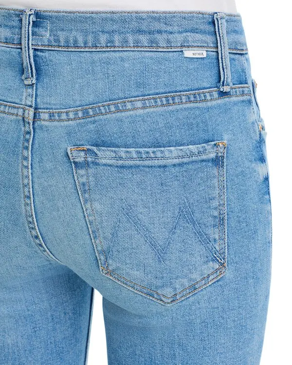 MOTHER Lil Weekender Frayed Flare Jeans