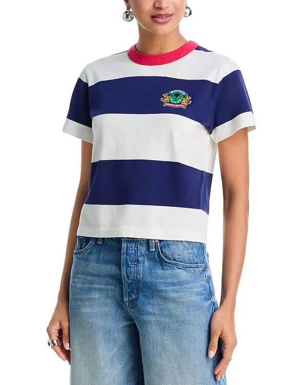 MOTHER The Boxy Goodie Goodie Tee - Jer True Blue And Fluff