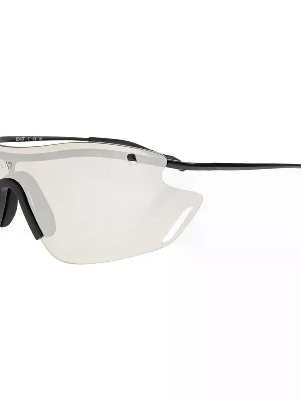 EA7 Rimless Geometric-frame Sunglasses