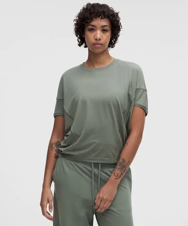 Lululemon Cotton-modal Dolman T-shirt - Willow Leaf