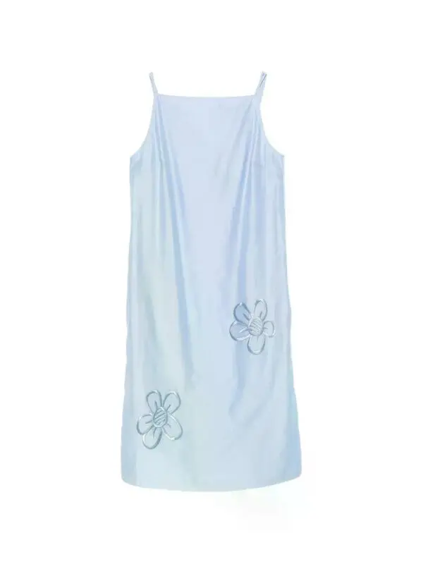 Iceberg Spaghetti Strap Dress With Flower Appliqu