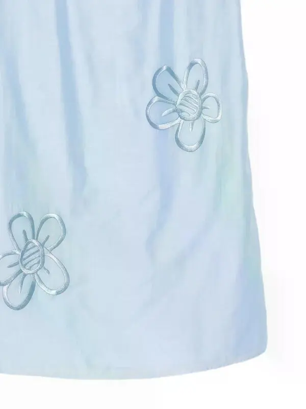 Iceberg Spaghetti Strap Dress With Flower Appliqu