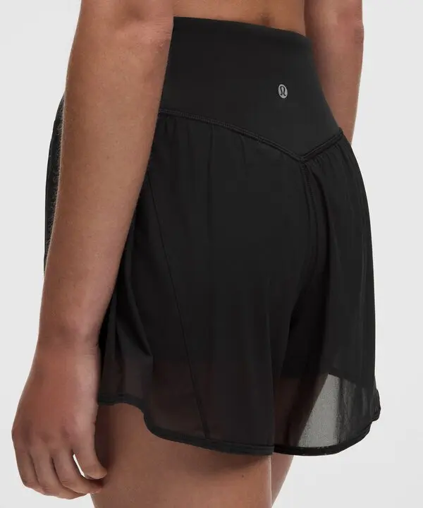 Lululemon Nulu And Mesh High-rise Studio Short 3.5 - Black