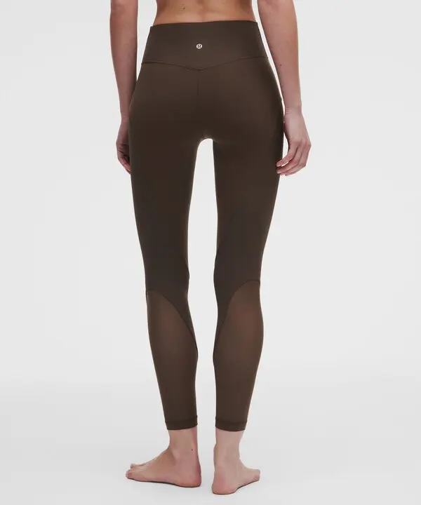 Lululemon Nulu And Mesh No Line High-rise Studio Tight 25 - Walnut Crunch