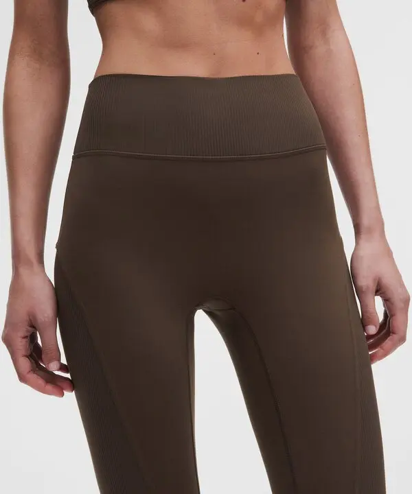 Lululemon Nulu And Mesh No Line High-rise Studio Tight 25 - Walnut Crunch