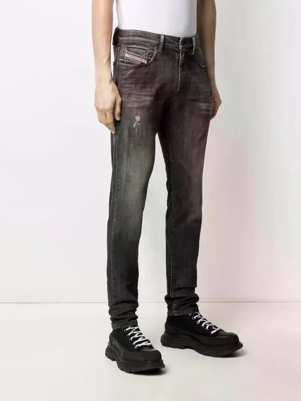 DIESEL® Faded Effect Distressed Jeans