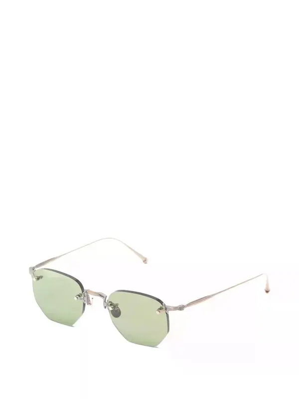 Matsuda Rimless Geometric Sunglasses - Gold