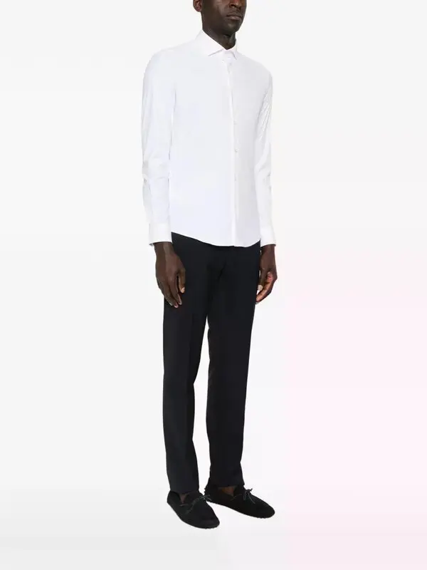 ALLEY DOCKS 963 Long-sleeve Spread-collar Shirt