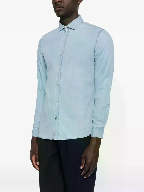 ALLEY DOCKS 963 Chambray-finish Shirt