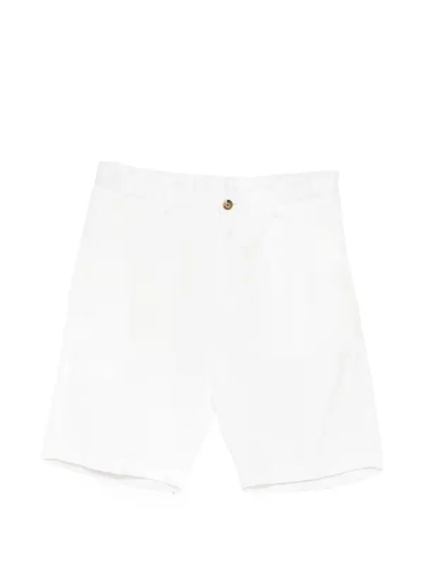 ALLEY DOCKS 963 Elasticated Waistband Shorts - White