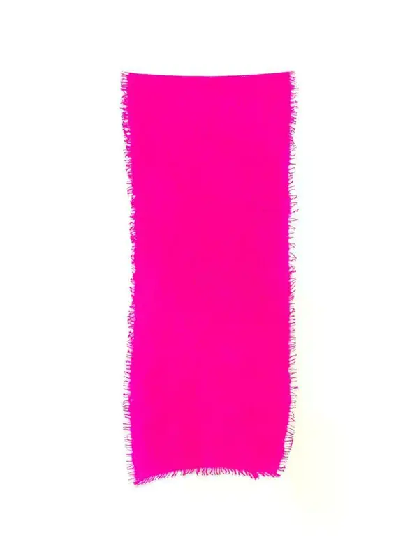 MOULETA Frayed-edge Scarf - Pink