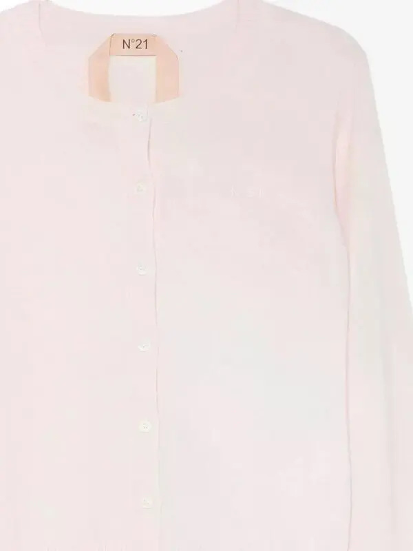N°21 Logo Embroidered Button-up Cardigan