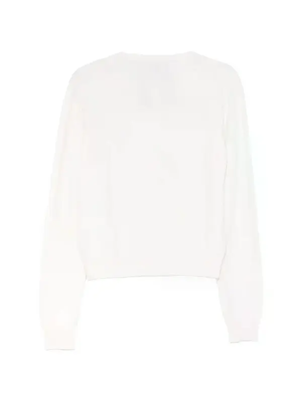 N°21 Logo Patch Knitted Cardigan - Neutrals