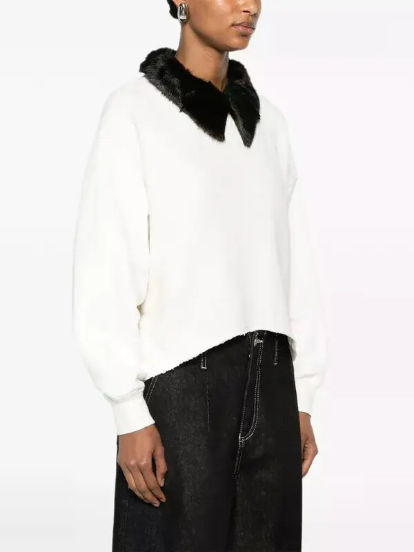 N°21 Faux-fur Collar Sweater