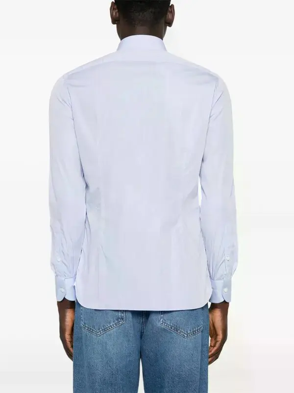 TRUZZI Spread-collar Button-up Shirt