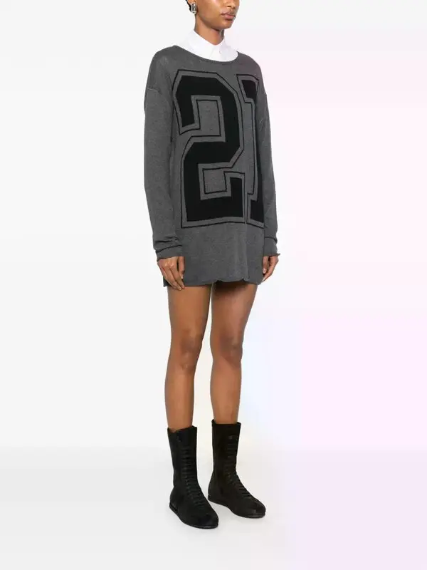 N°21 Mini Logo-print Knitted Dress