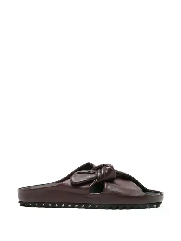 Officine Creative Pelagie Knotted Leather Mules