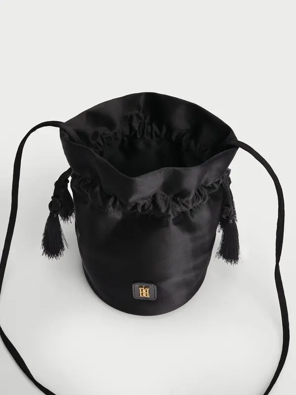 BY MALENE BIRGER Landinna Satin Bucket Bag With Tassels