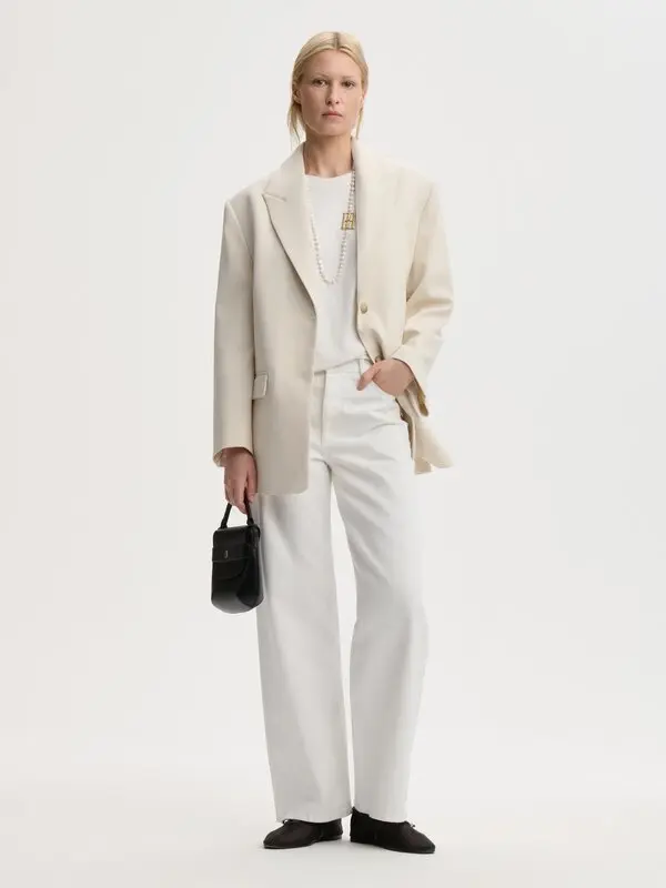 BY MALENE BIRGER Adele Single-breasted Blazer - Soft White