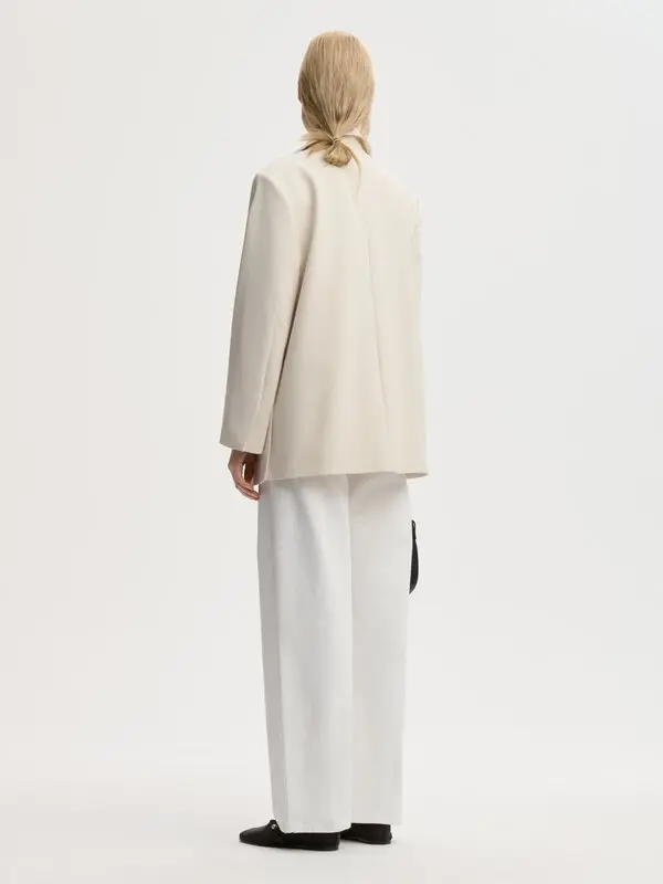 BY MALENE BIRGER Adele Single-breasted Blazer - Soft White
