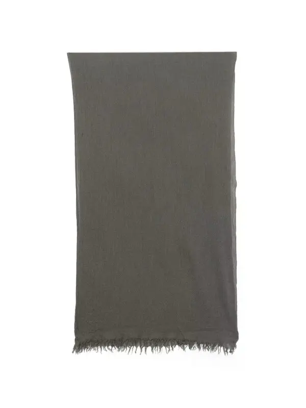 PRIVATE 0204 Fringed-edge Scarf - Grey