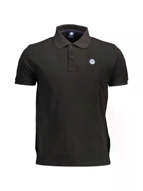 NORTH SAILS Logo-patch Polo Shirt - Black
