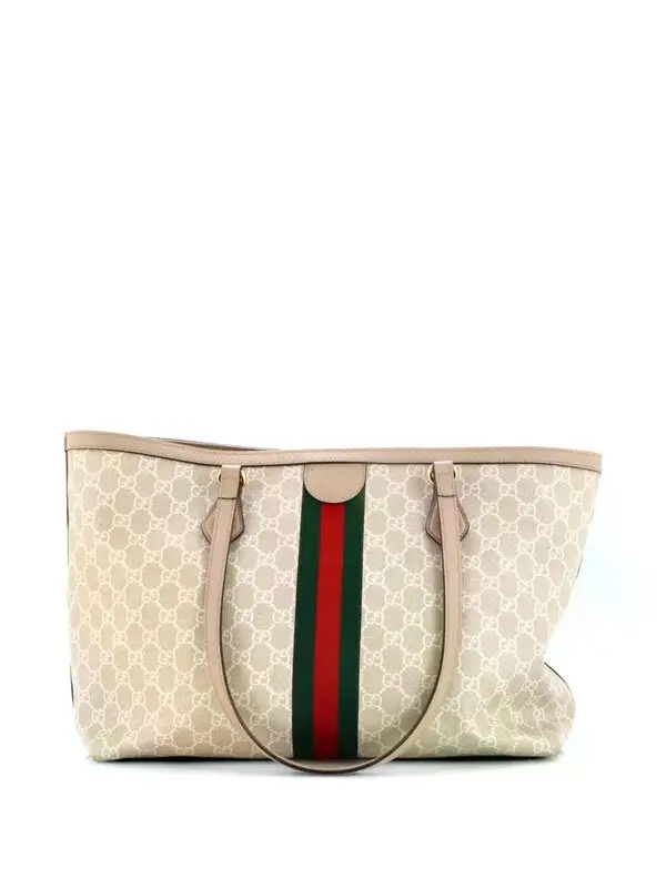 Gucci Ophidia Shopping Gg Coated Canvas Medium Tote Bag